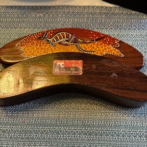 Accents | Handcrafted Australian Boomerang Trinket Box With Aboriginal ...